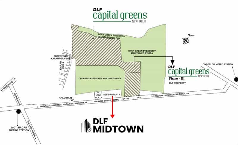 DLF One Midtown Delhi, DLF One Midtown Moti Nagar