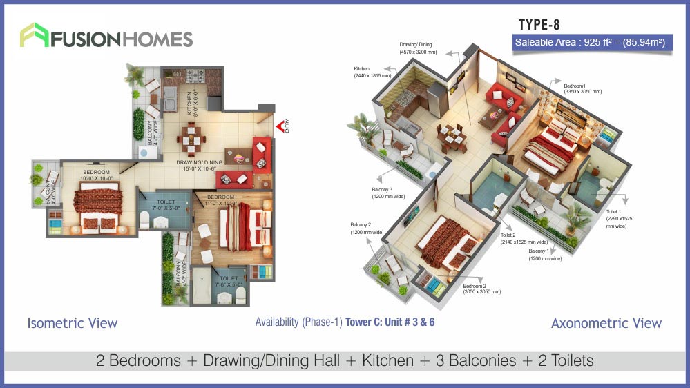 Flats for Sale in Fusion Homes, Greater Noida | Buy Properties & Apartments