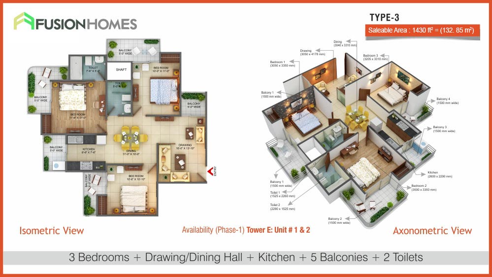Flats for Sale in Fusion Homes, Greater Noida | Buy Properties & Apartments