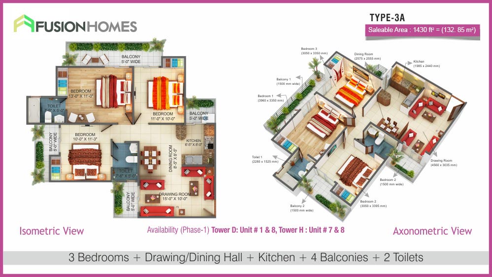 Flats for Sale in Fusion Homes, Greater Noida | Buy Properties & Apartments