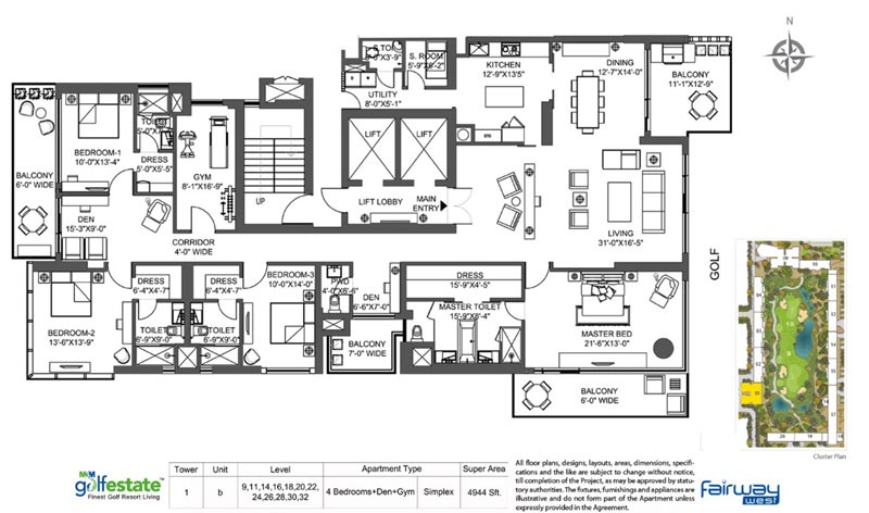 M3M Golf Estate Sector 65 Golf Course Extension Road Gurgaon