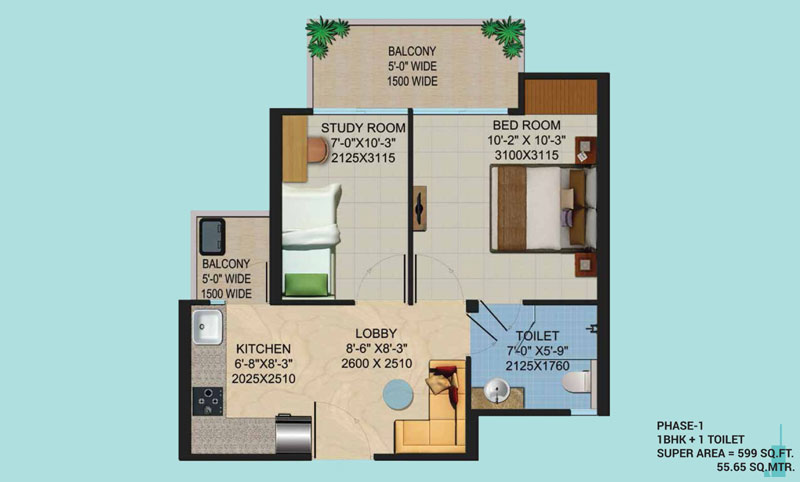 Flats for Sale in Migsun Roof, Raj Nagar Extension, Ghaziabad - 1, 2, 3 BHK
