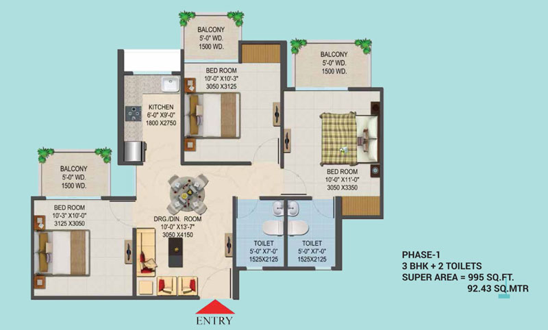 Flats for Sale in Migsun Roof, Raj Nagar Extension, Ghaziabad - 1, 2, 3 BHK