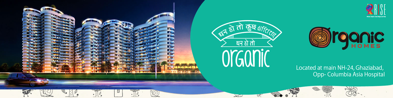 Flats for Sale in Rise Organic Homes, Ghaziabad – 2, 3 & 4 BHK Apartments