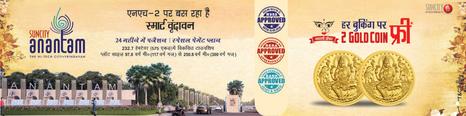 Suncity Anantam Vrindavan, Suncity Anantam Plots