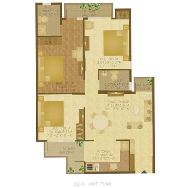 Wave Executive Floors NH 24 Ghaziabad â€“ 2 & 3 BHK Independent Floor